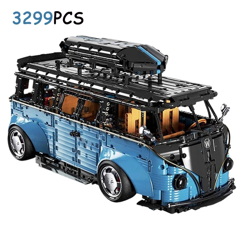 New-T5022-MOC-Camper-Van-Compatible-10220-Model-Set-Building-Blocks ...