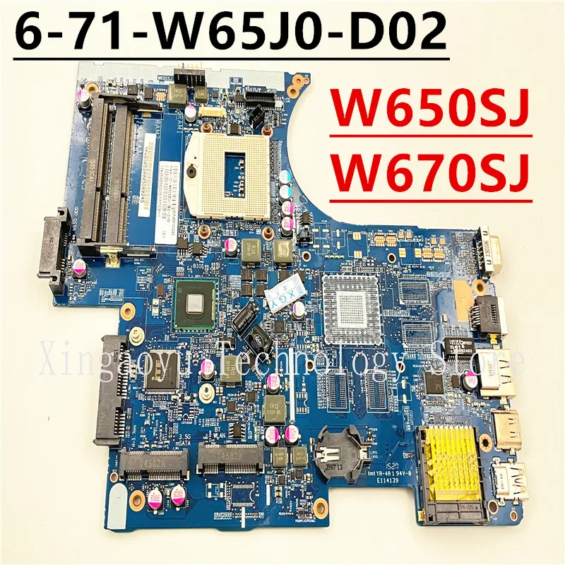 Original-FOR-Clevo-W650-W670-W650SJ-W670SJ-Notebook-Motherboard-6-77 ...