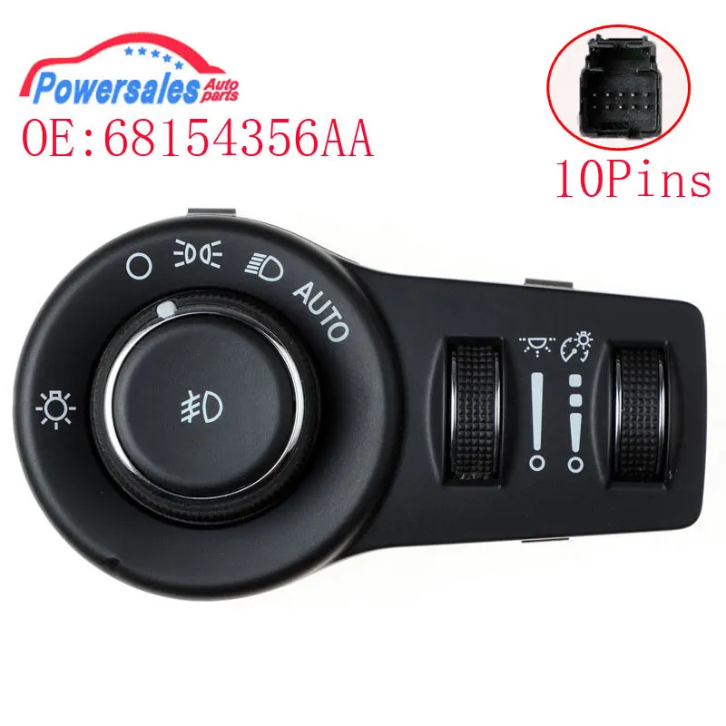 New High Quality Headlight Switch Headlamp Fog Light Control Button For ...