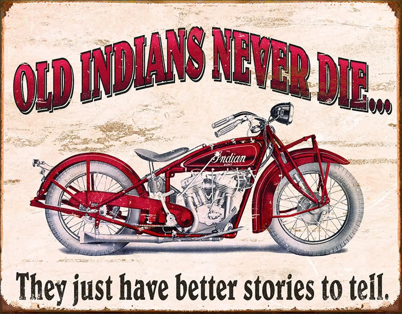 Vintage Indian Motorcycle Signs