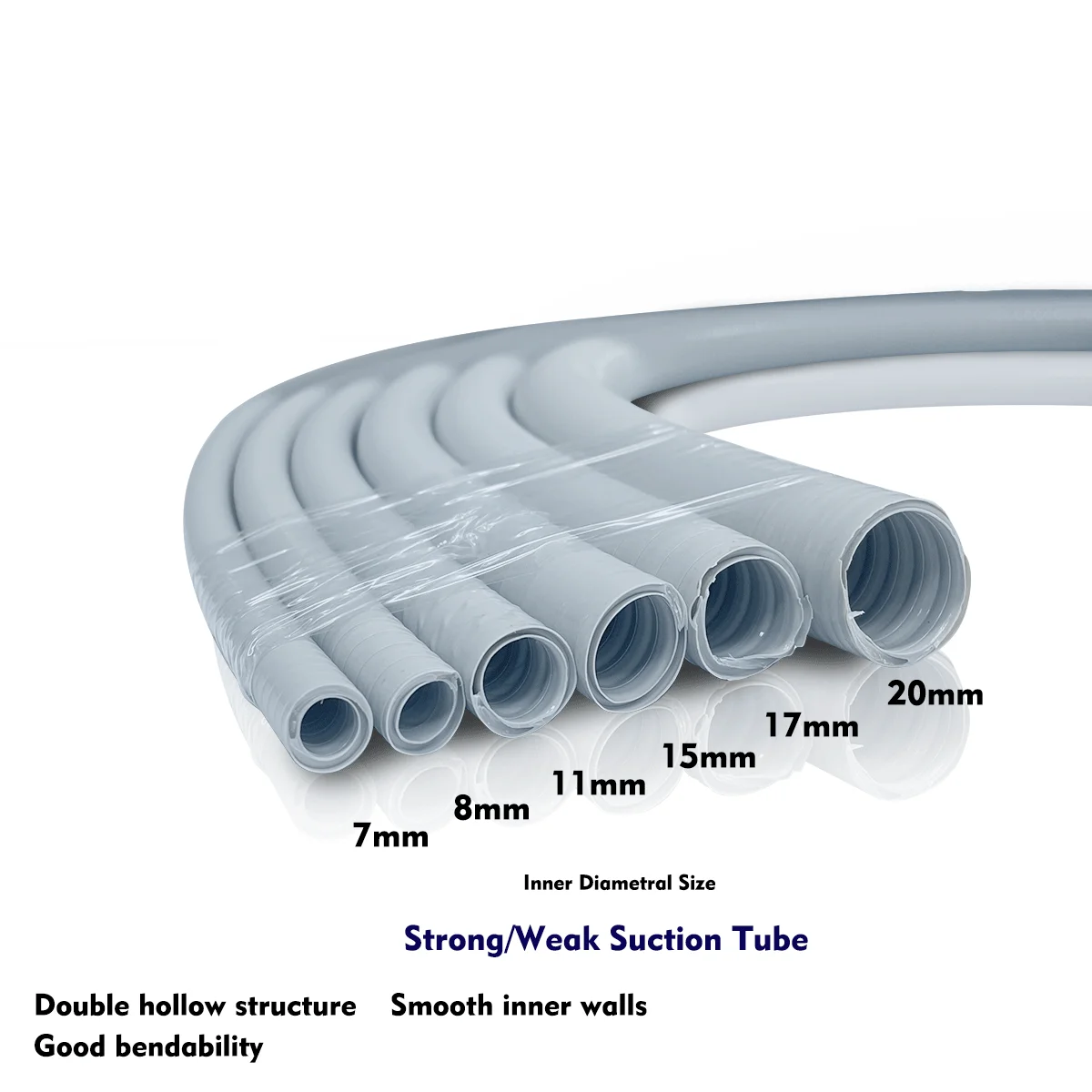 10.5M/Roll Dental Strong suction Weak Suction Tubing Tube Hose Pipe 8mm ...