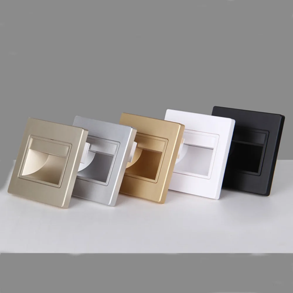 LED Step Light 1.5w Indoor Stair Lamp Wall Corner Night Lights Square ...