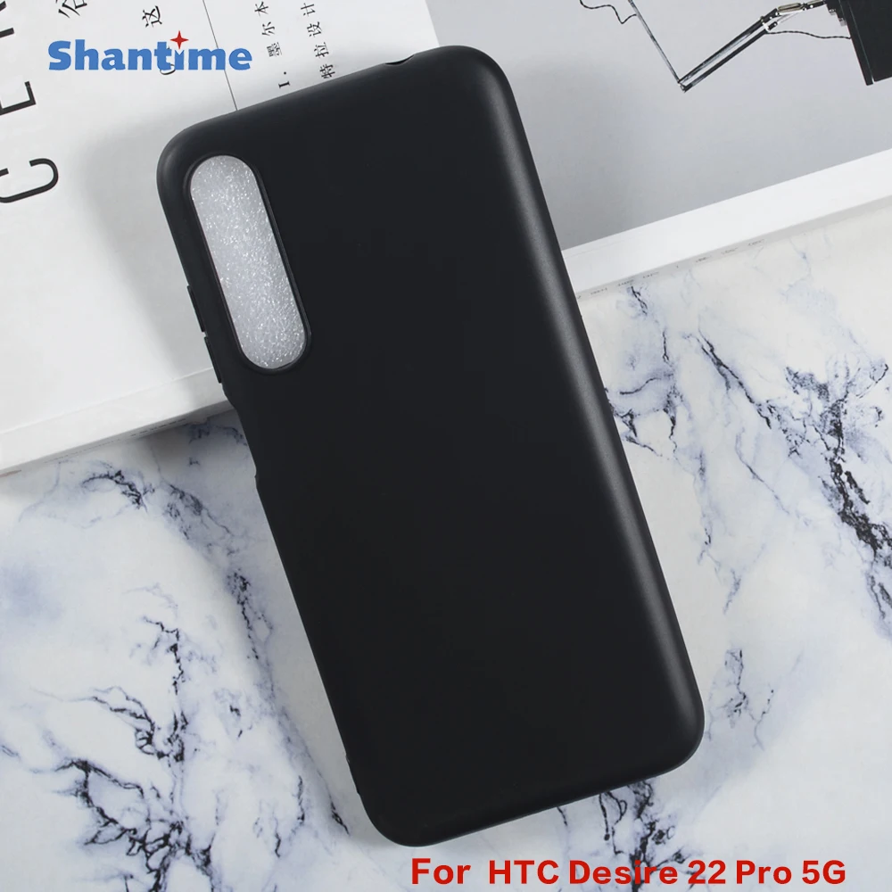 For HTC Desire 22 Pro 5G Gel Pudding Silicone Phone Protective Back ...