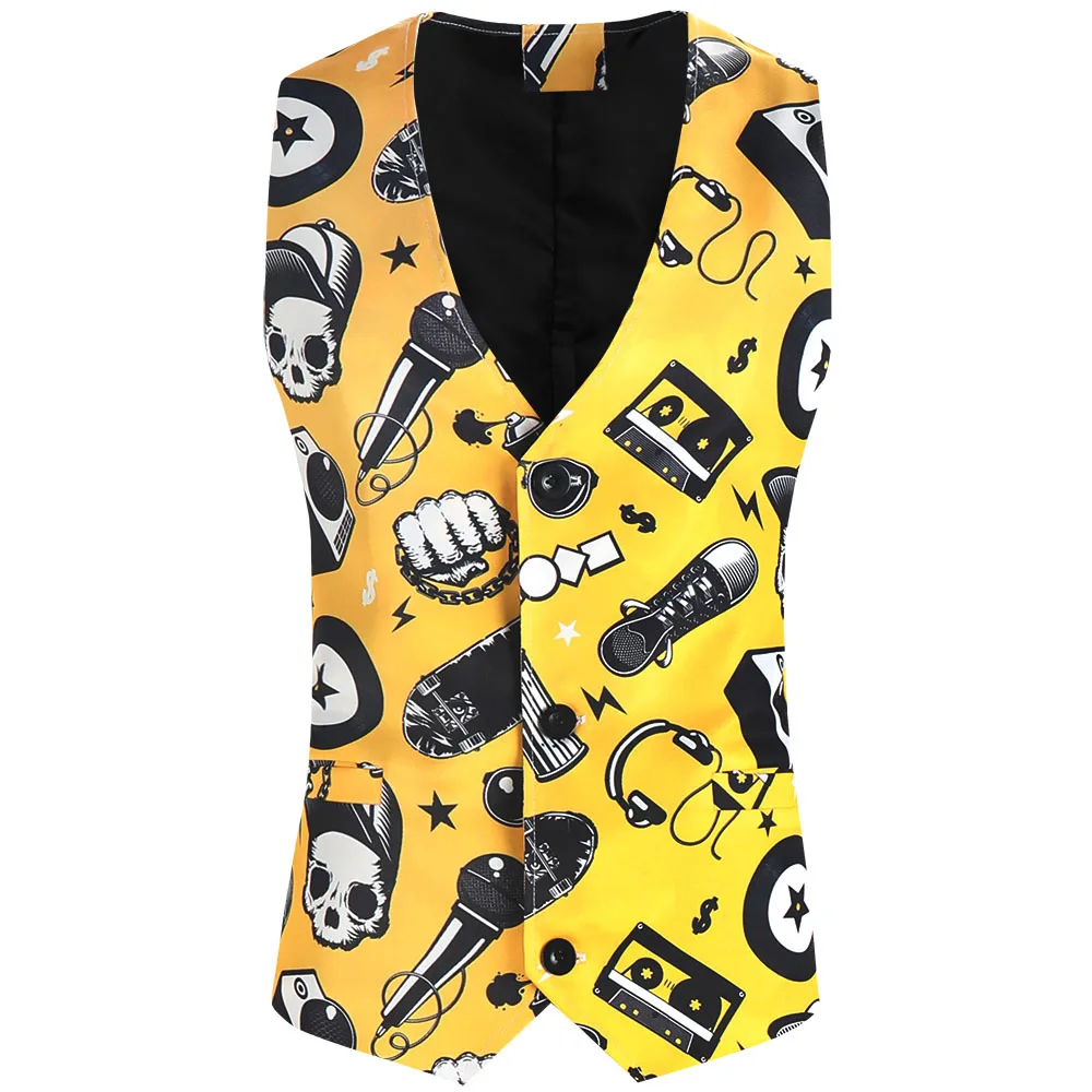 Men's Vests Plus Sizes | Men's Sleeveless Vest | Printed Suit Vest ...