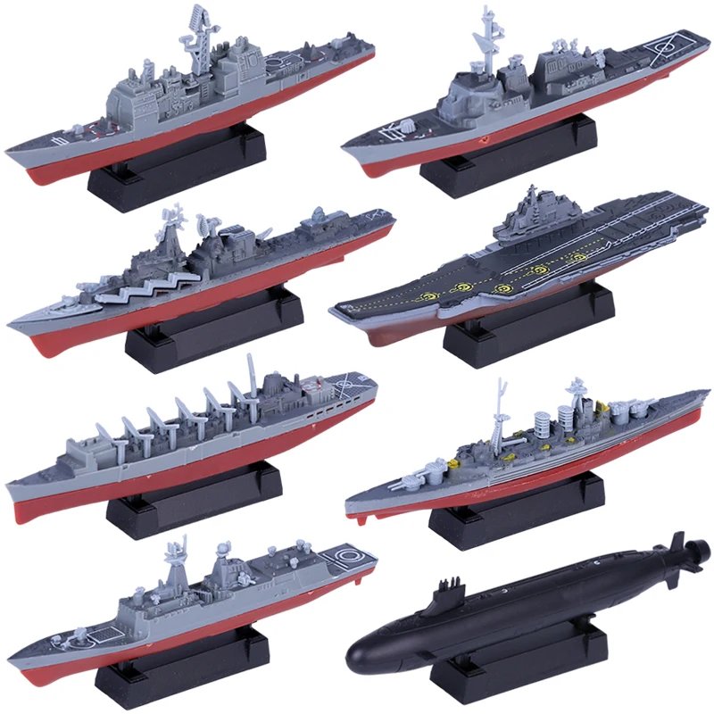Plastic Assembly Warship Model Kits Eight Stype Different 1:1000 Scale ...