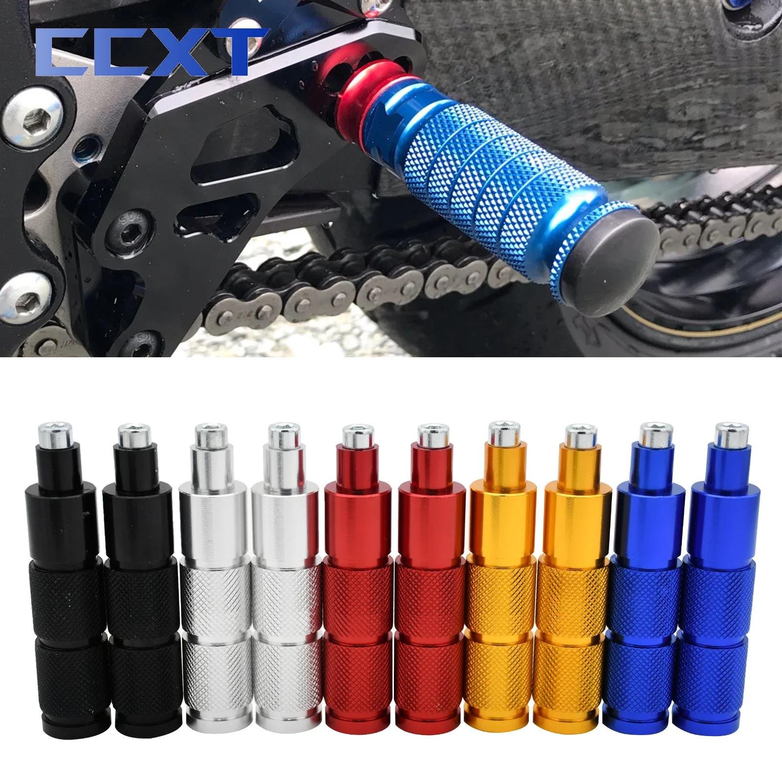 Universal CNC Aluminum M8 Motorcycle Bike ATV Scooter Dirt Bike ...