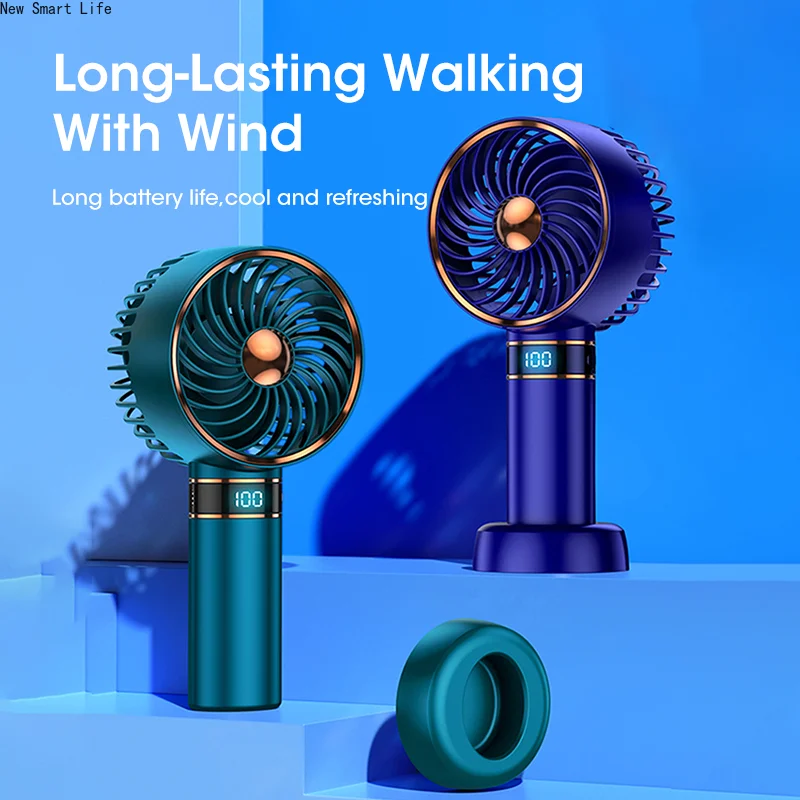 Mini-Fan-Handheld-Electric-Fan-Digital-Display-New-Usb-Desktop-Mini ...