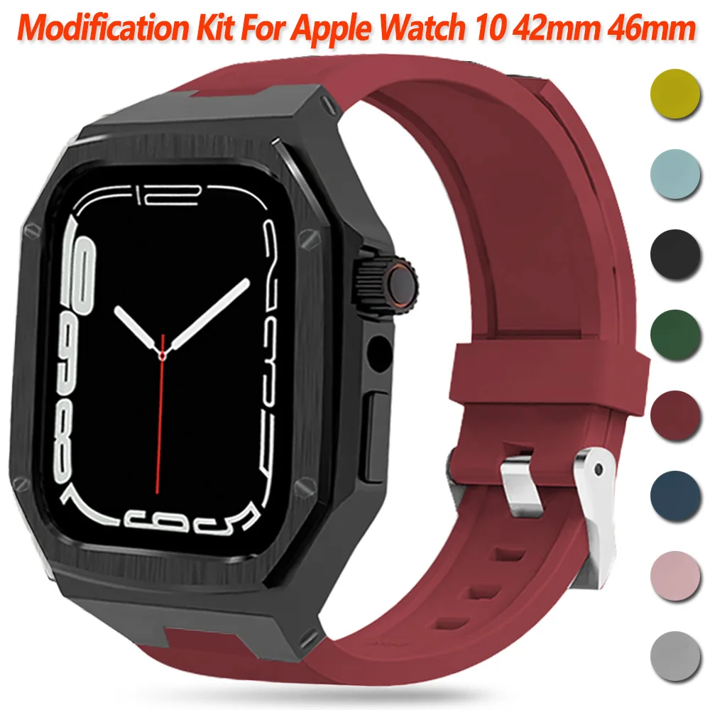 Luxury-Modification-Kit-For-Apple-Watch-10-42mm-46mm-Stainless-Steel ...