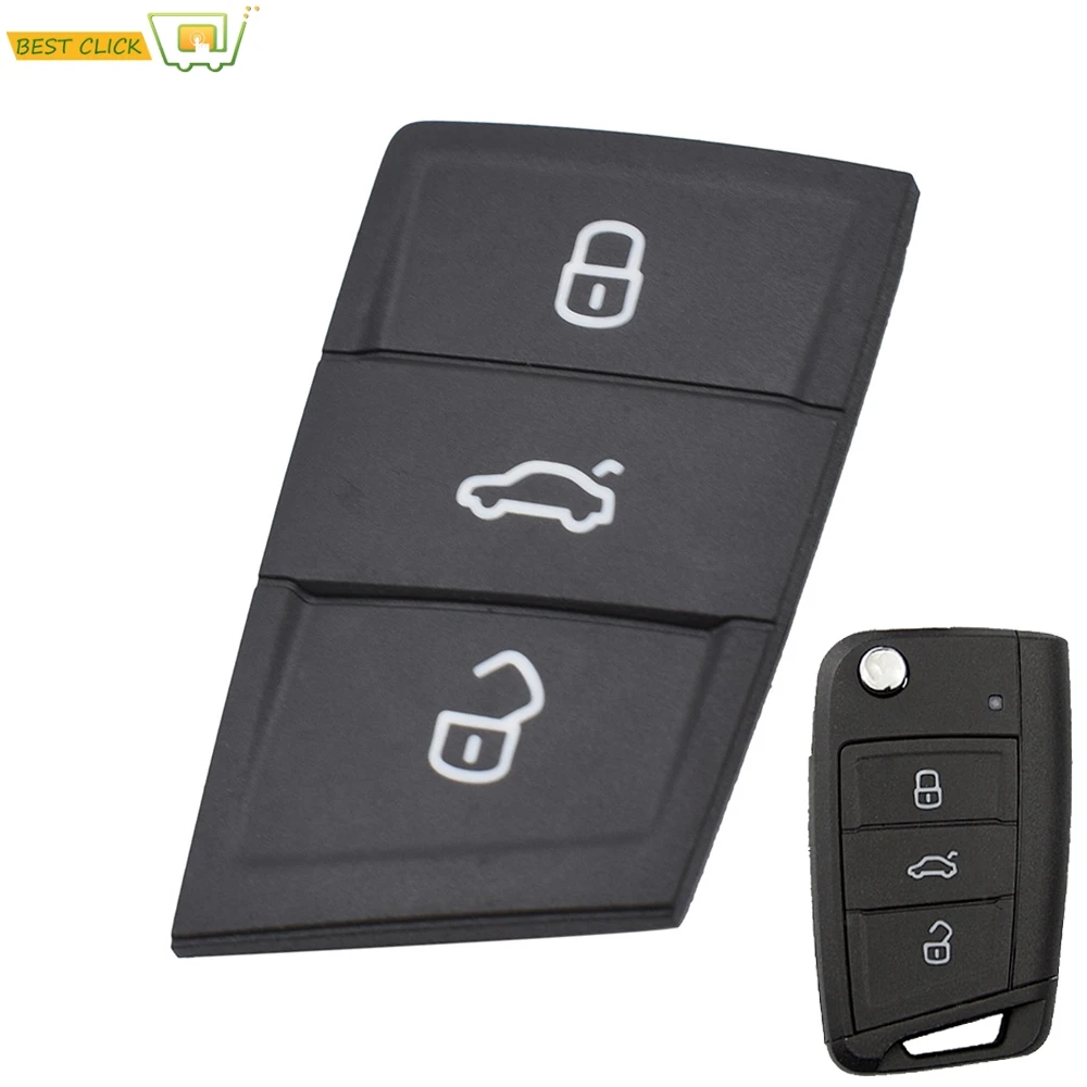 3 Button Remote Key Fob Case For Seat Ateca Leon Ibiza For VW Polo Golf ...