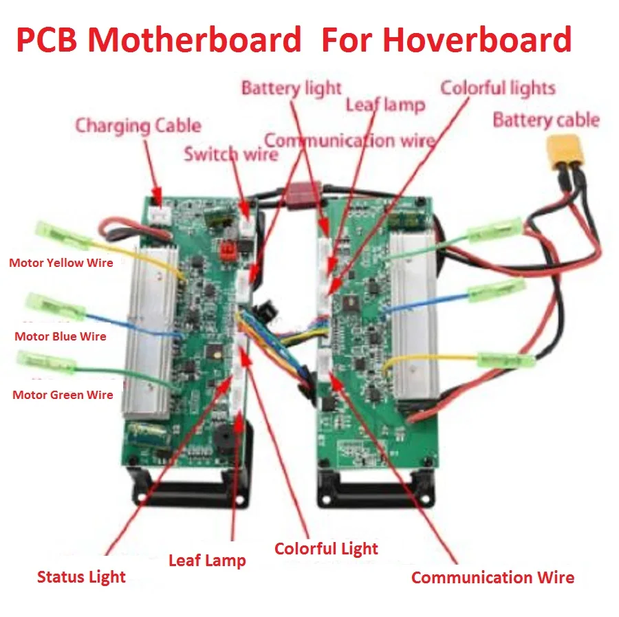 Dual-System-Electric-Balancing-Scooter-Hoverboard-Motherboard ...