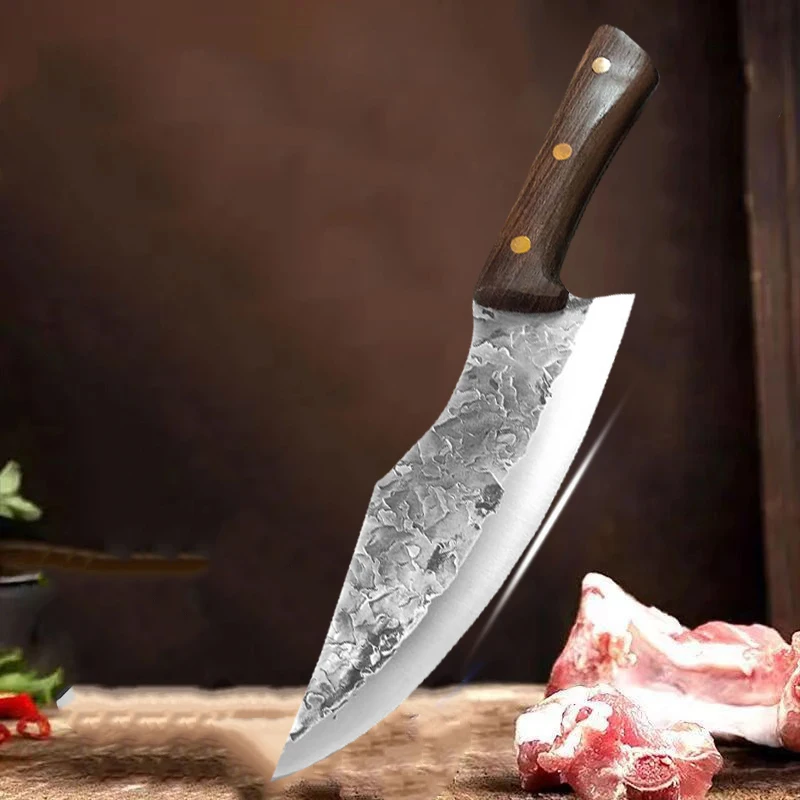 Barbecue-Knife-Cleaver-Meat-Slicing-Vegetables-Steak-Knife-Chef-Cooking ...