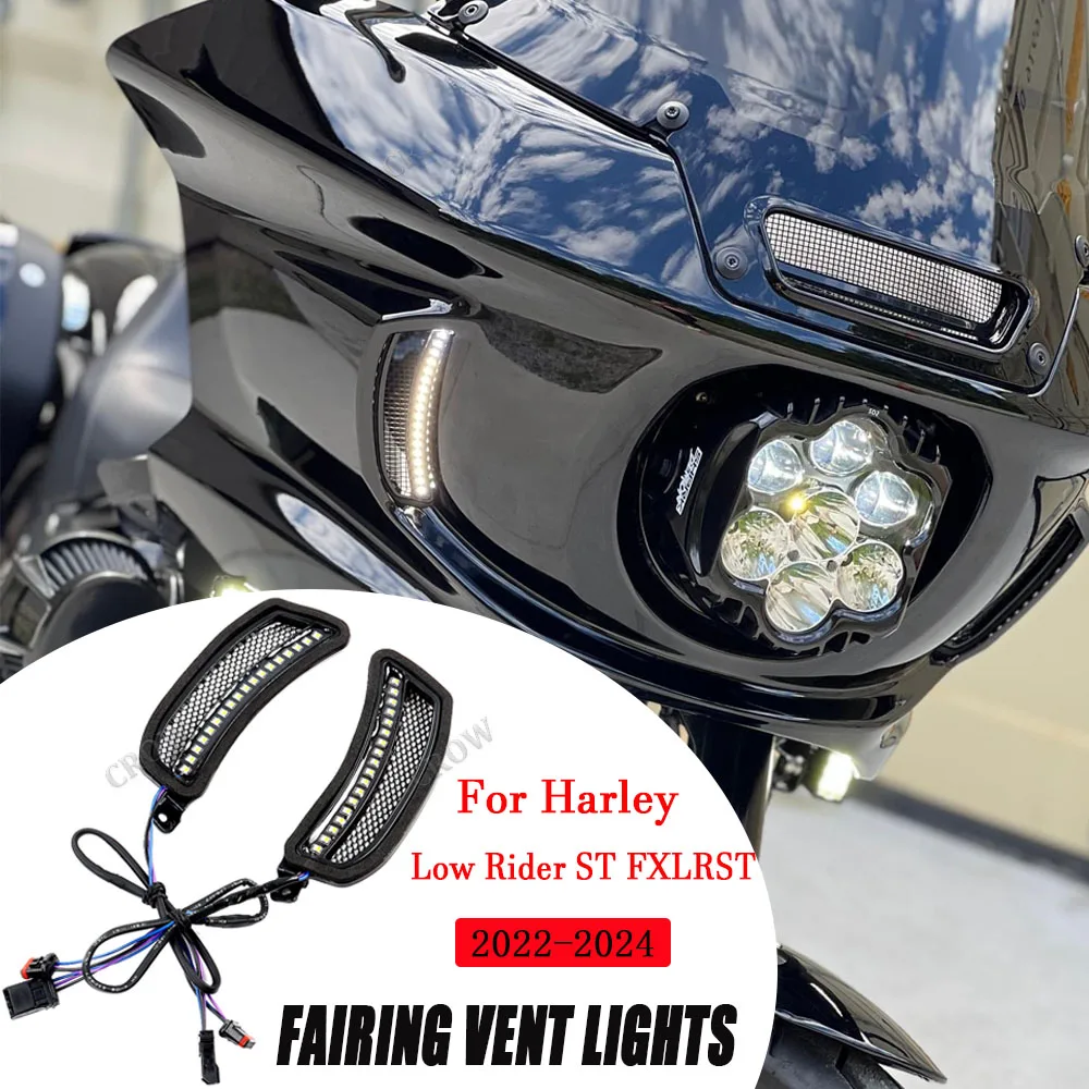 NEW-Motorcycle-Accessory-LED-Fairing-Vent-Lights-For-Harley-Softail-Low ...