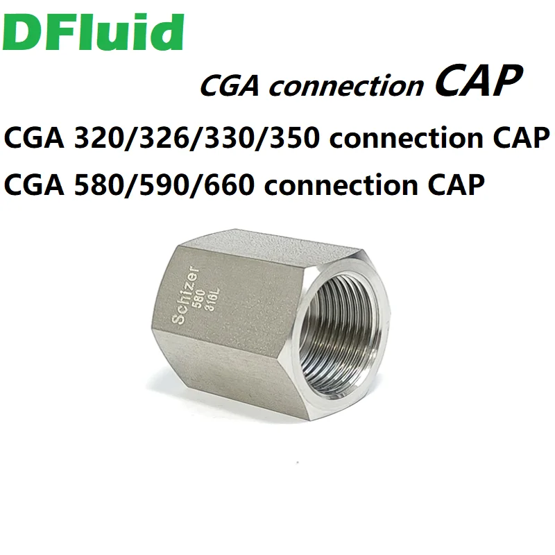 SS316L CGA320/CGA326/CGA330/CGA350/CGA580/CGA590/CGA660 CAP Cylinder ...