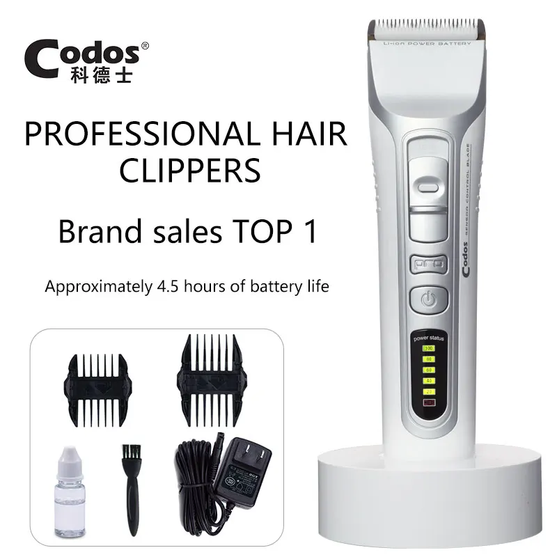 Codos-916-Cordless-Hair-Clipper-Professioanl-5-LED-Display-Barber-Hair ...