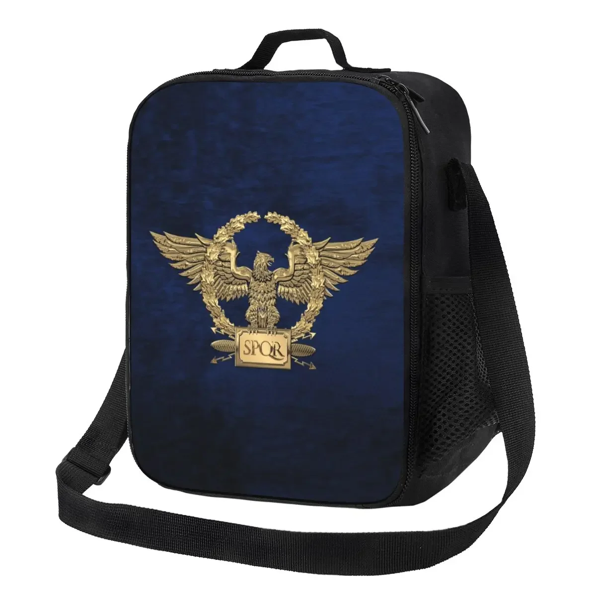 Custom-Gold-Roman-Imperial-Eagle-SPQR-Logo-Lunch-Bag-Women-Thermal ...