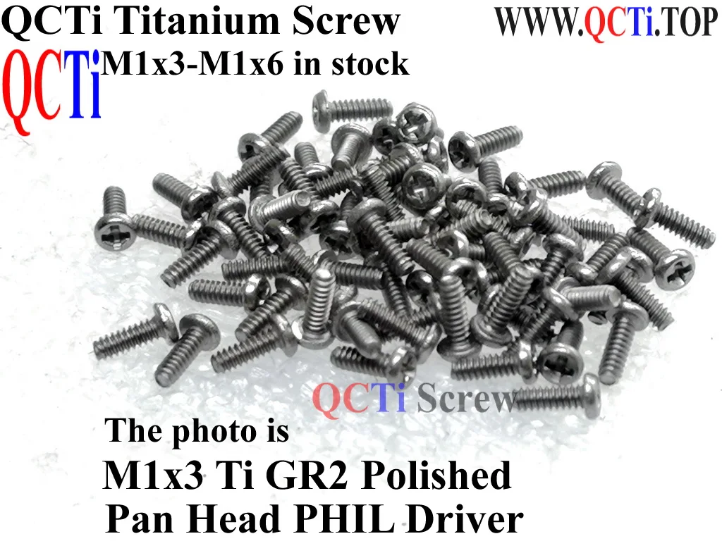 Pan-Head-M1-Titanium-screw-M1x2-M1x2-5-M1x3-JIS-1111-00-Phillips-Driver ...