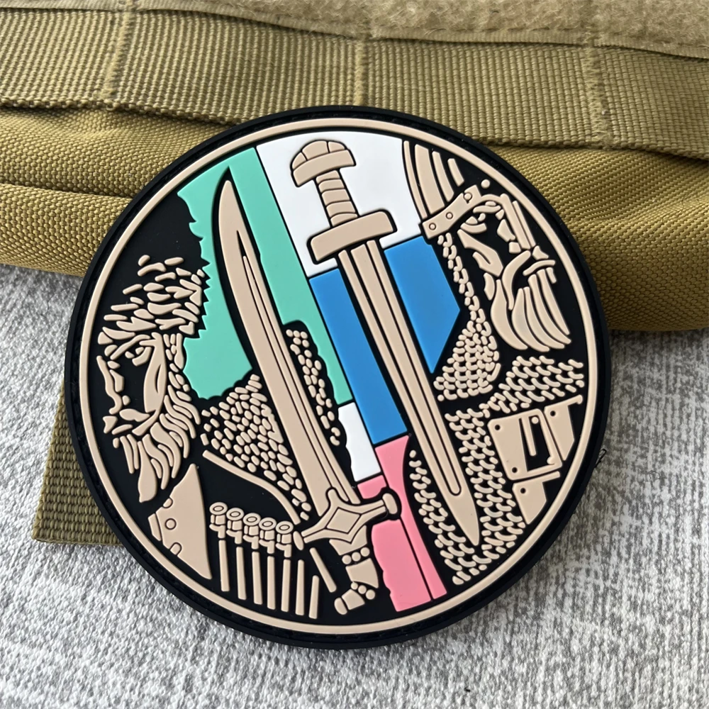 Somla313-Chechen-Russian-Patches-PVC-Morale-Badge-Tactical-Hook-and ...