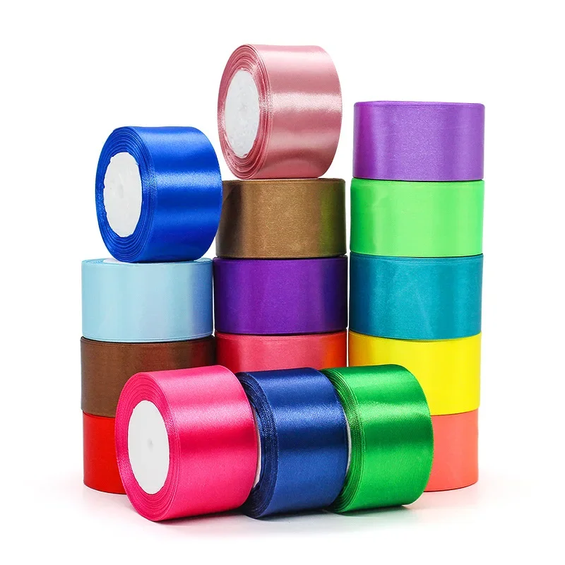 25Yards-Roll-6mm-10mm-15mm-20mm-25mm-40mm-50mm-Silk-Satin-Ribbons-for ...