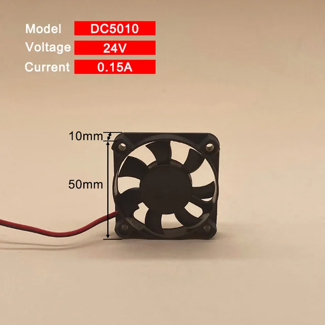 DC Brushless Fans Computer Case Cooling Fan 5V 12V 24V Sleeve Bearing CPU Cooling Fan with Two ...