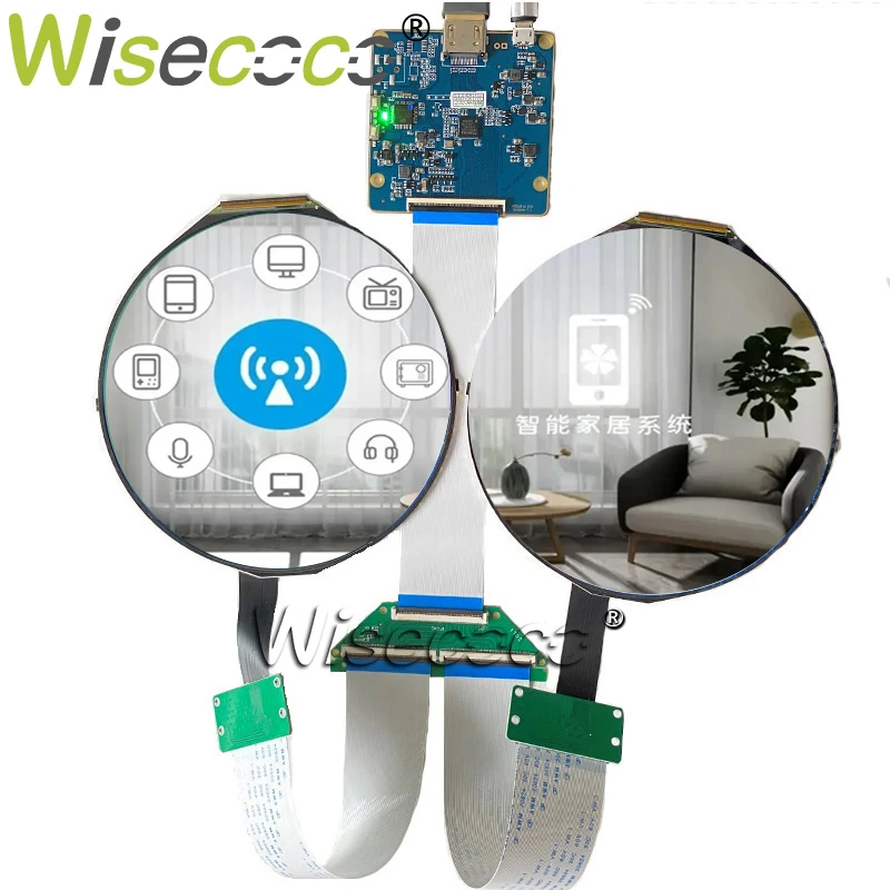 5 Inch 1080x1080 Circular Lcd Display Ips Round Screen Smart Home ...