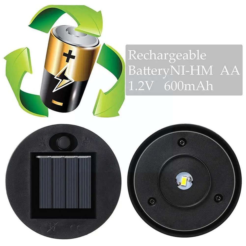 LED Solar Lights Replacement Tops Solar Panel Outdoor Parts Waterproof ...