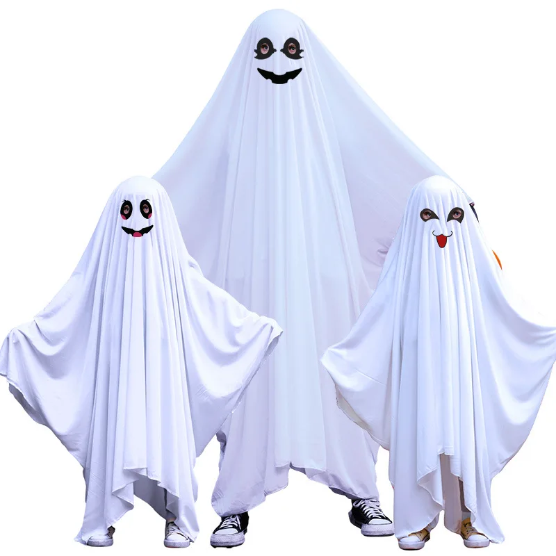 2024-New-Halloween-Children-s-Costumes-Masquerade-Party-Children-Adult-Ghost-Cape-Cloaks-Dress ...