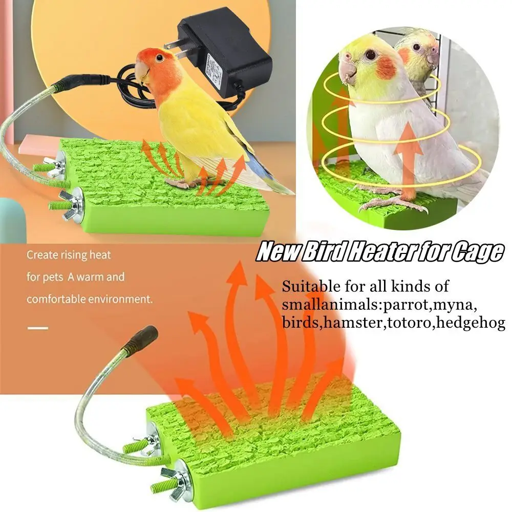 New-Design-12V-Bird-Heater-for-Cage-Bird-Perch-Stand-Warmer-Snuggle-Up ...