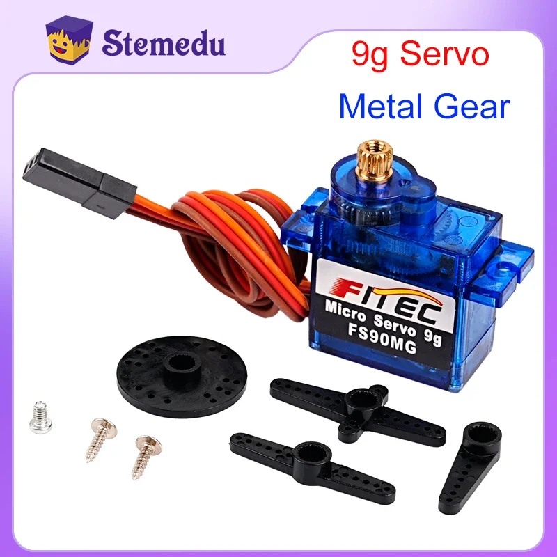 Feetech FS90MG Micro 1,8 kg/cm Torque Metal engranajes servomotor ...