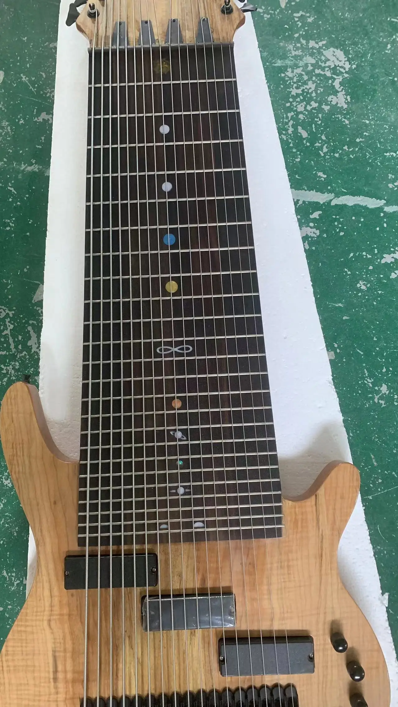 High-end-custom-17-string-bass-electric-guitar-map-veneer-3-bass ...