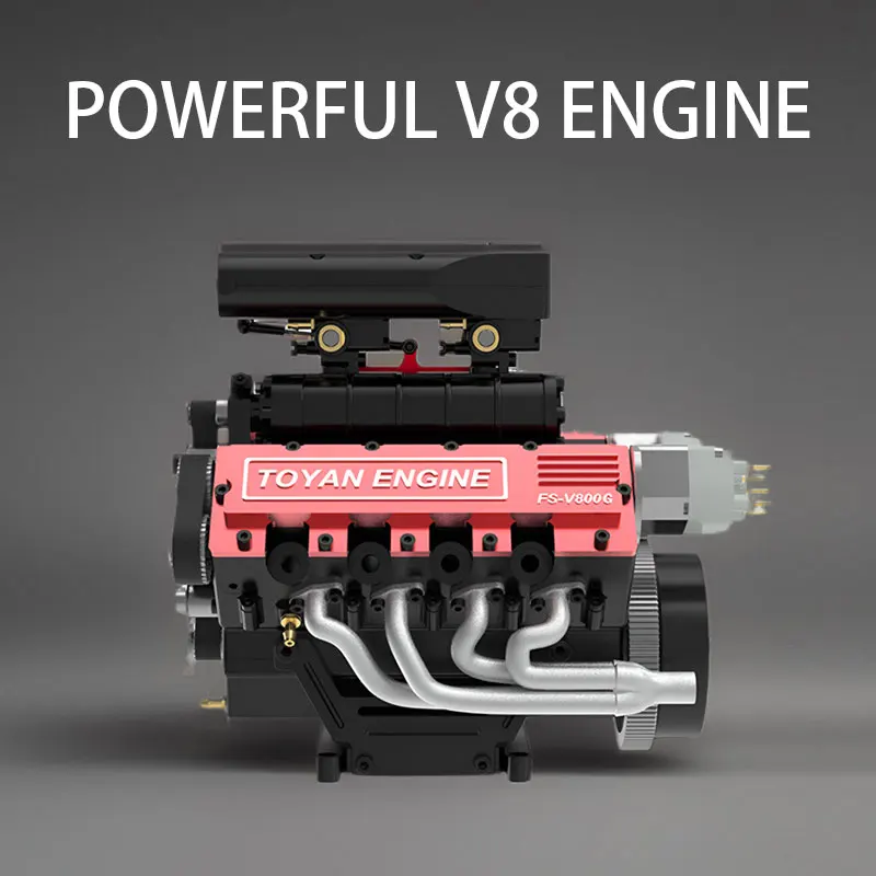 TOYAN-V8-Gasolina-Motor-Modelo-Kit-28cc-Supercharger-Motor-Kit-para ...