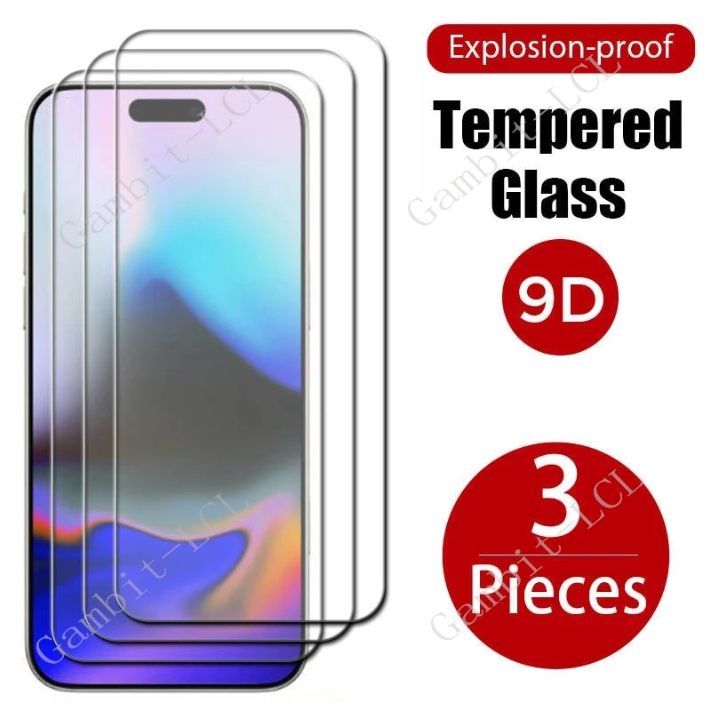 3PCS Protective Tempered Glass For Apple iPhone 16 Pro Max ON ...