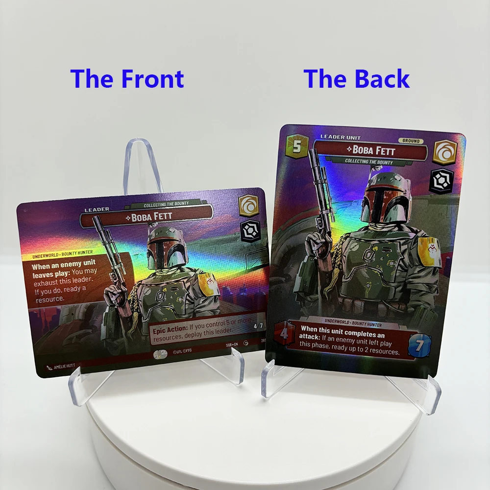 Custom Star Wars Unlimited Double Sided Foil Cards Top Quality Black ...