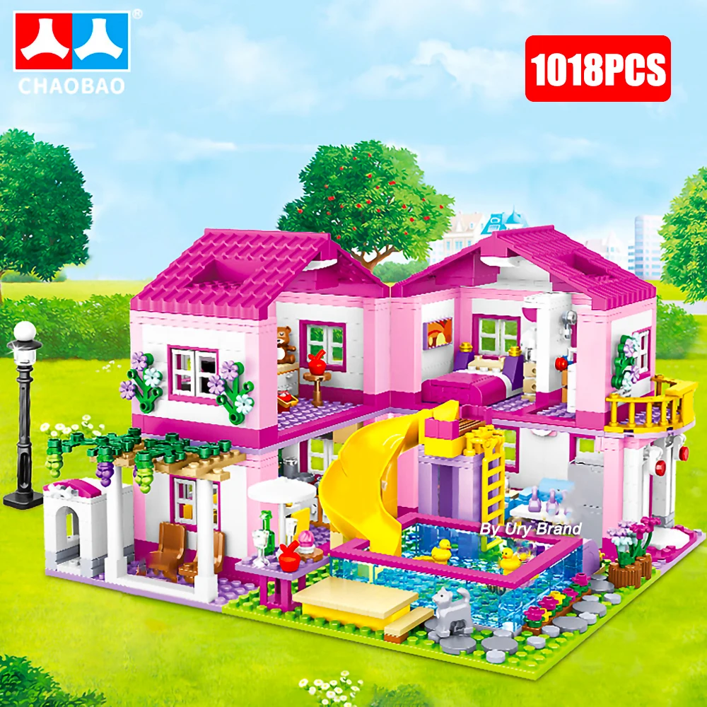 Friends City House Summer Holiday Villa Castle Building Blocks Sets ...
