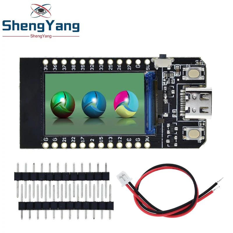 T-Display ESP32 WiFi And Bluetooth-Compatible Module Development Board 1.14 Inch LCD Control ...