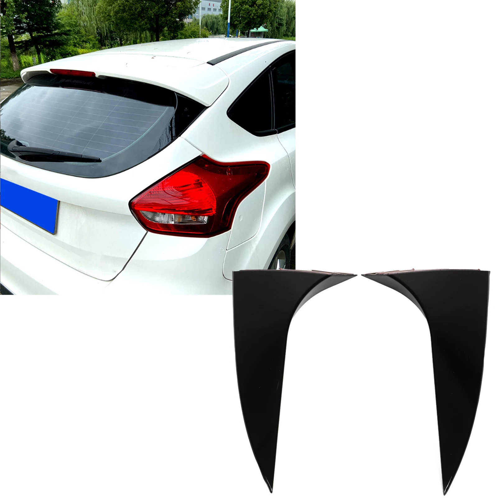 1pair-Rear-Window-Side-Spoiler-Replacement-for-Ford-Focus-Hatchback ...