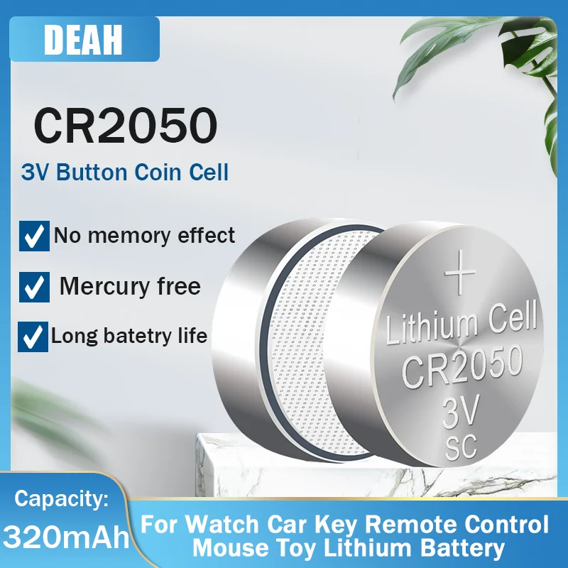 2-20pcs CR2050 2050 3V Lithium Battery BR2050 LM2050 For Car Remote ...