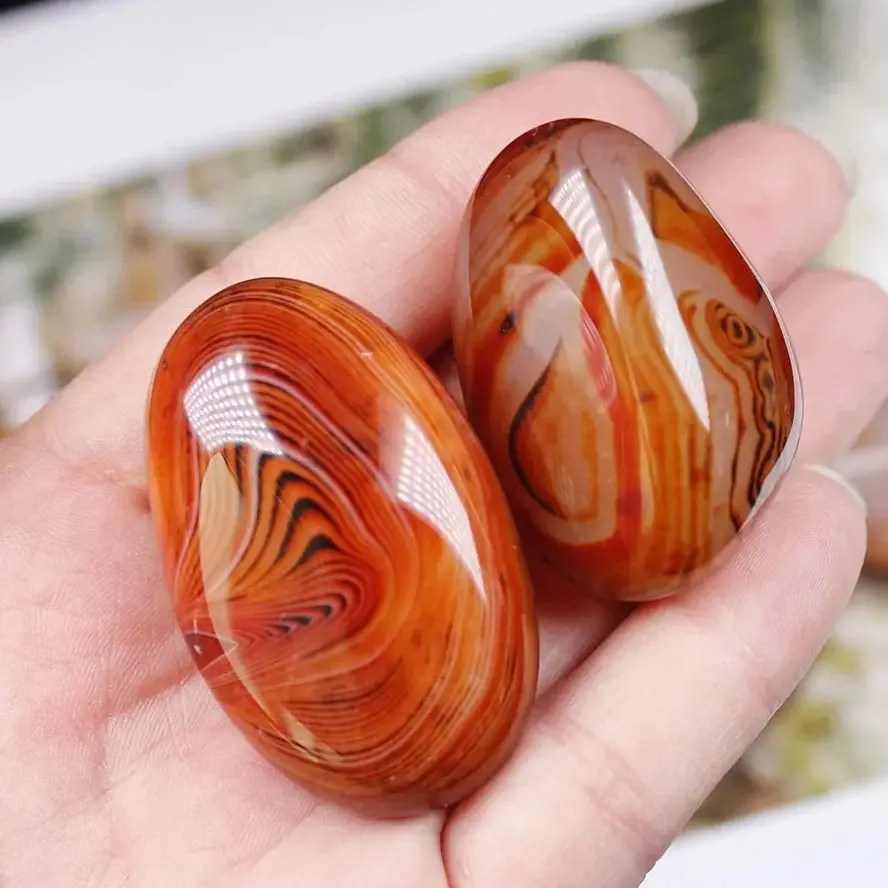1pcs Natural Smooth Agate Stone Healing Crystal Geode Mineral Specimen ...