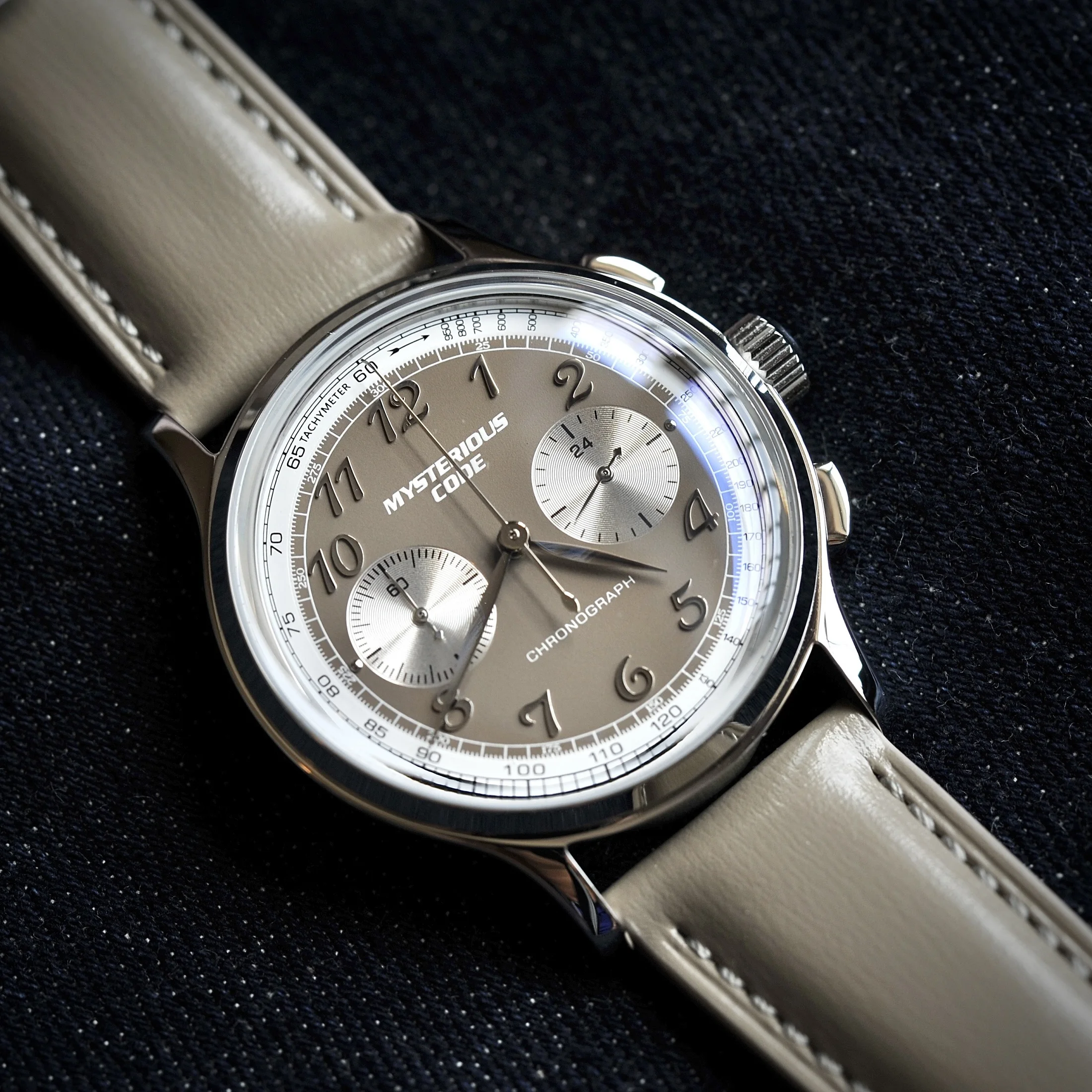 MYSTERIOUSCODE-Homage-Watch-for-Men-Japan-VK64-Chronograph-Clock-Curve ...