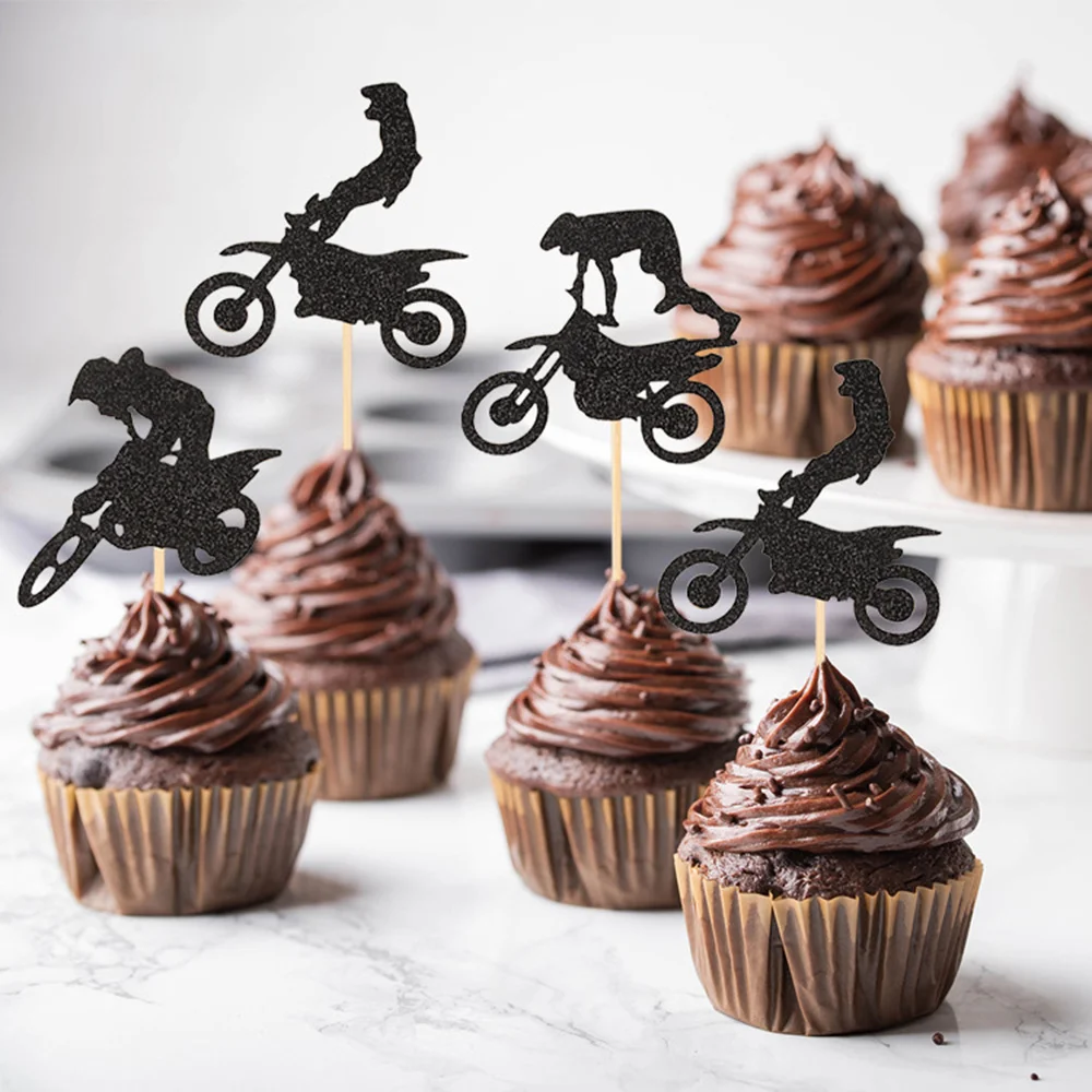 Motocross Birthday Cupcakes