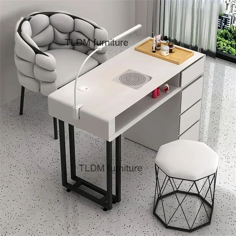 Modern-Professional-Manicure-Table-Single-And-Double-Light-Luxury-Nail ...