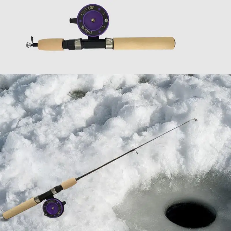 Ice Fishing Rod And Reel Telescopic Fishing Pole Winter Ice Fishing ...