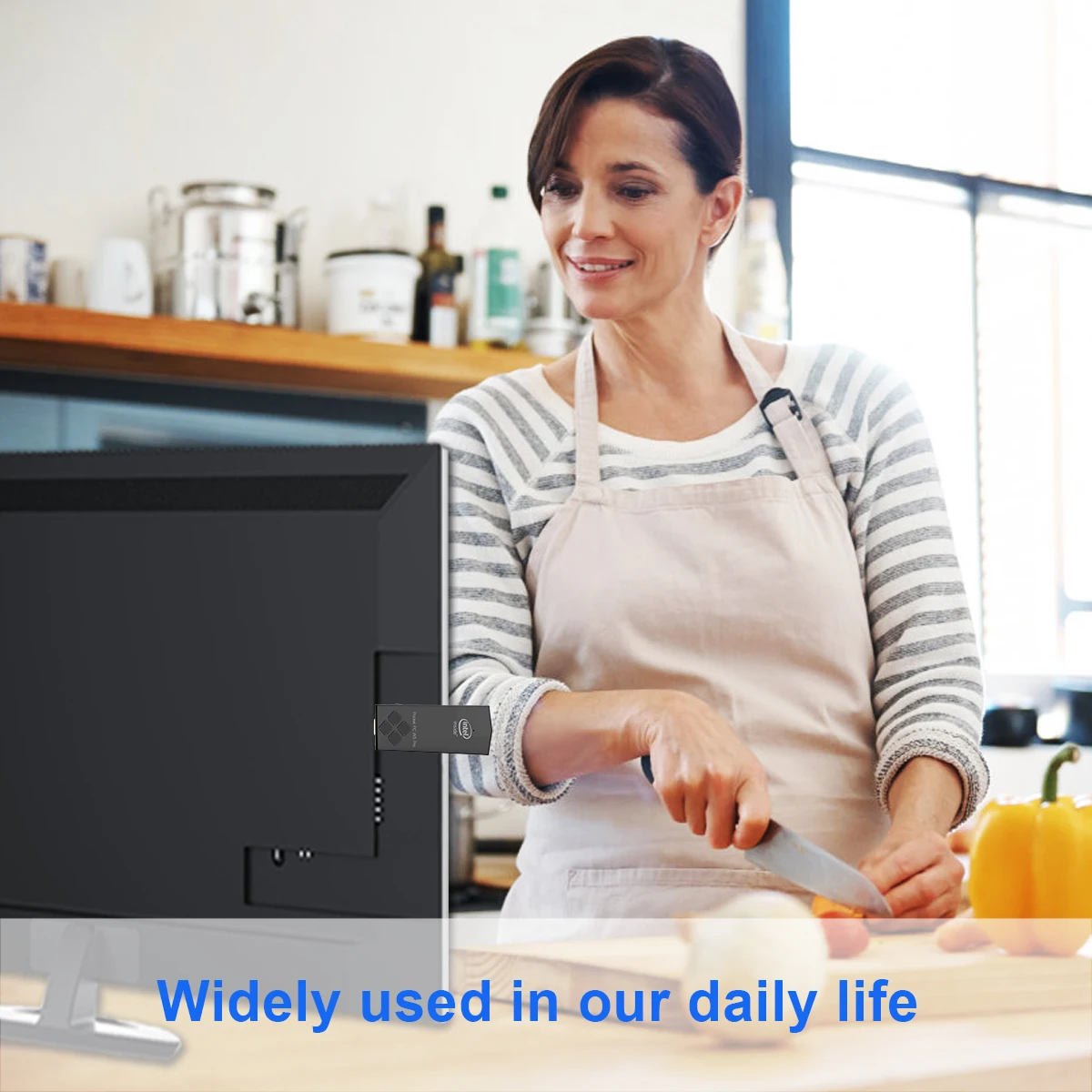 Mini PC Quad Core, T5B, 4GB RAM, 64GB eMMC, Windows 10, Dual Band WIFI ...