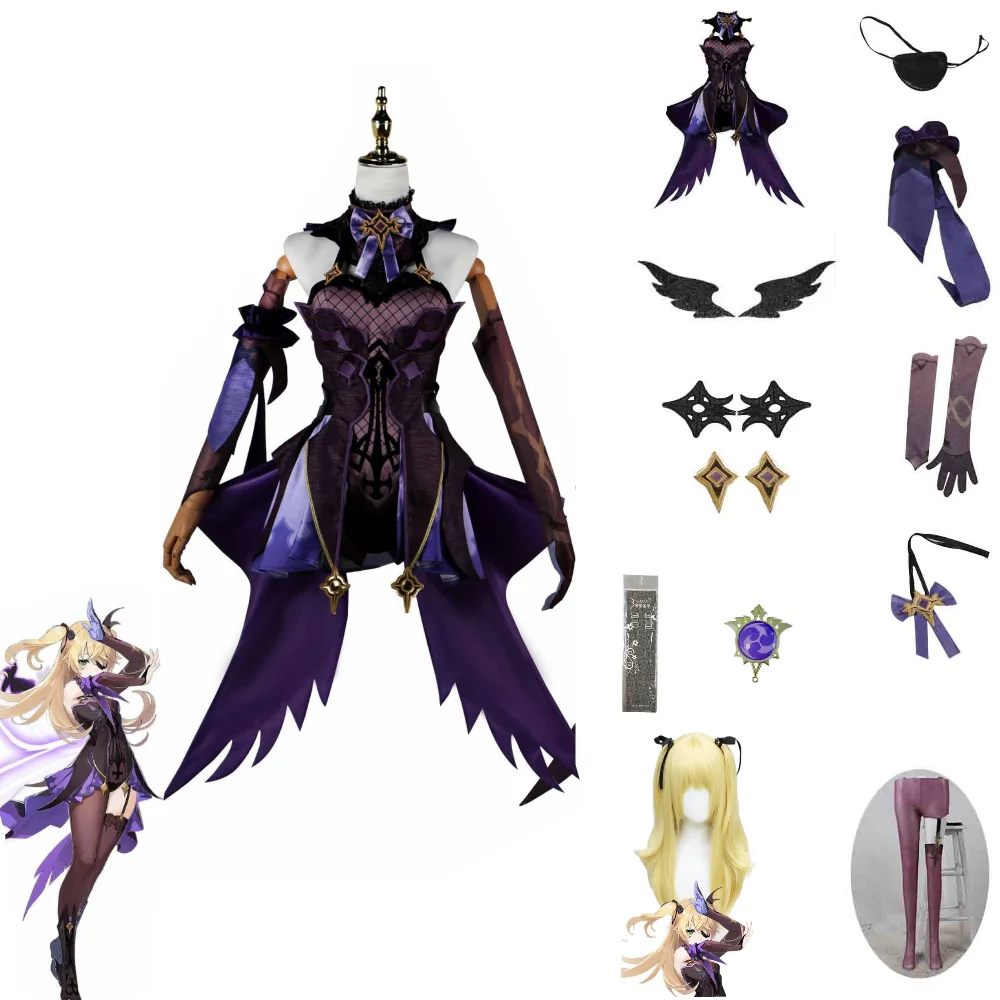 Genshin-Impact-Cosplay-Fischl-Cos-Full-Outfit-Halloween-Costume ...