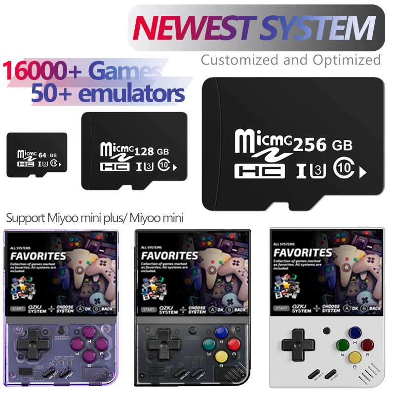Miyoo-Mini-256GB-Newest-Version-System-Card-16000-games-50-Emulators ...