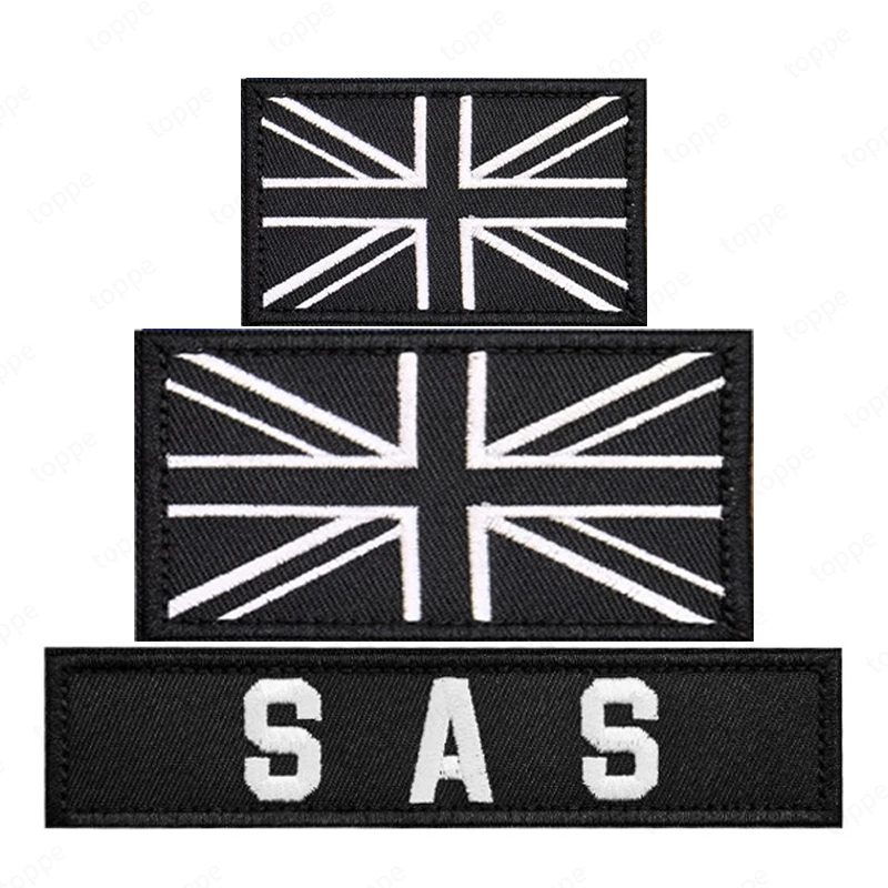 UK Special Air Service Regiment SAS Flag Embroidered Patches GBR Great ...