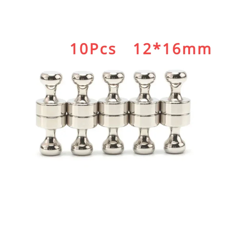 10Pcs-Pin-tekan-magnetik-Neodymium-Sucker-Pin-dorong-logam-Thumbtack ...