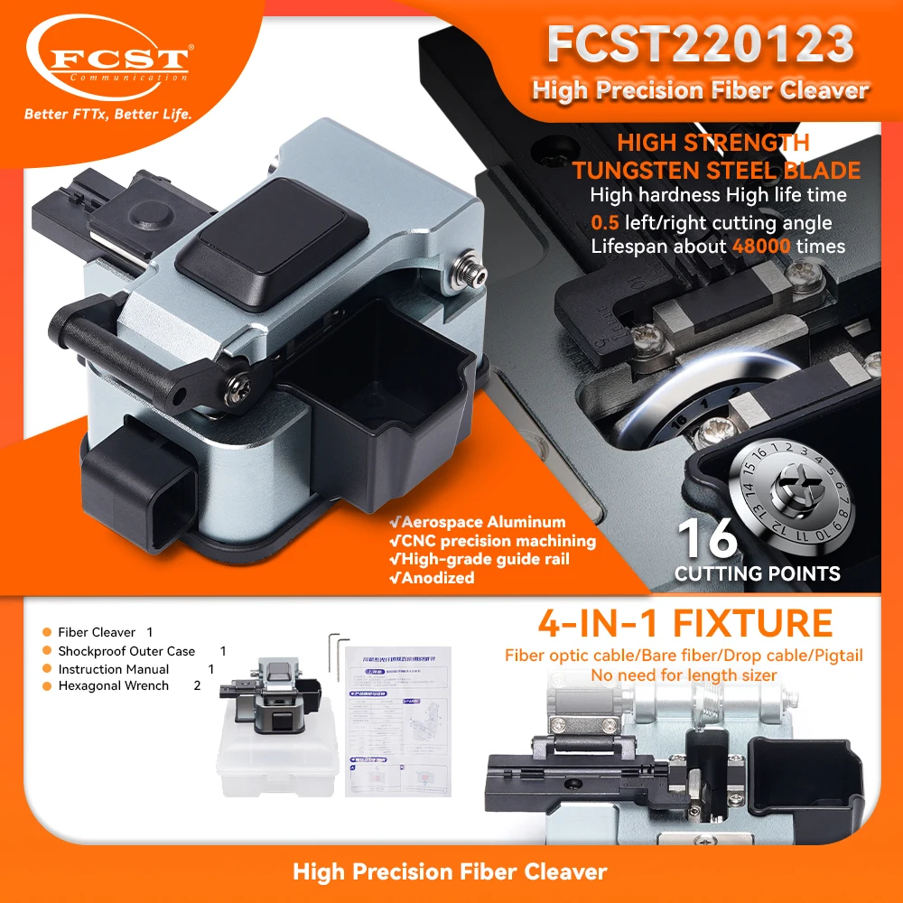 FCST-High-Precision-Fiber-Cleaver-FTTH-Fiber-Optic-Cutter-FTTH-Fiber ...
