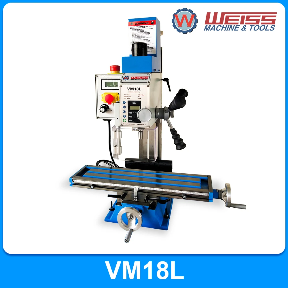 WEISS-milling-machine-VM18L-metric-benchtop-milling-drilling-machine ...