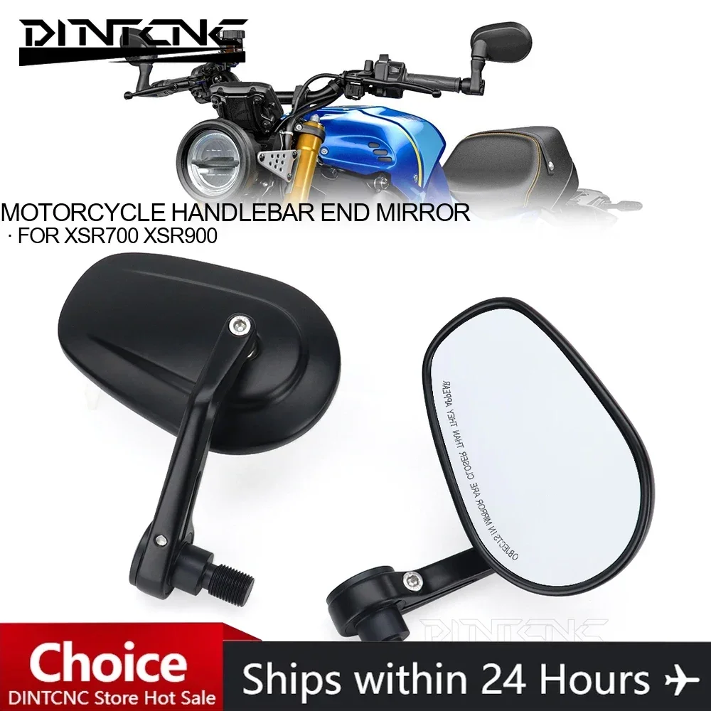 For YAMAHA XSR700 XSR900 Left Right Side Mirrors Handlebar End Rotation ...