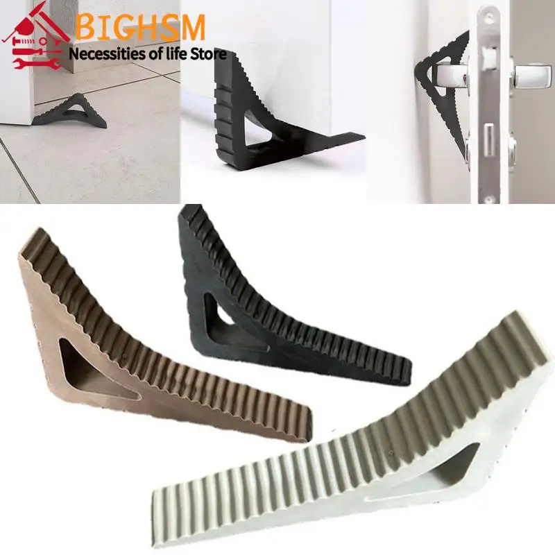 Rubber-Door-Stopper-Reusable-Floor-Block-Door-Wedge-Doorstops-Home ...